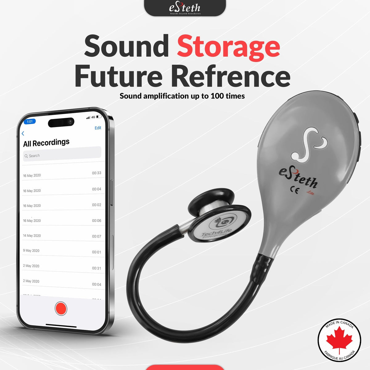 eSteth Lite: Digital Stethoscope for Telemedicine & Clinical use ...